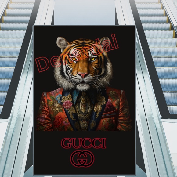 Art | Gucci Tiger Poster 11x14 Great Gift For Gucci Fans | Poshmark